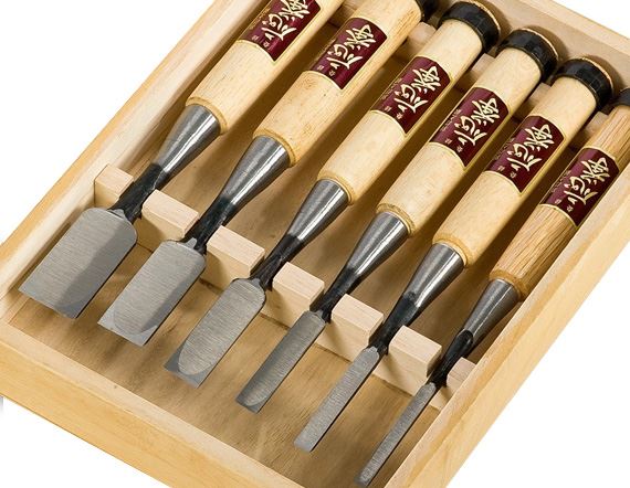 Japanese Chisels Boxed - Set Of 6