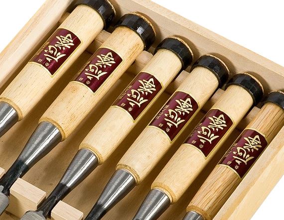 Japanese Chisels Boxed - Set Of 6